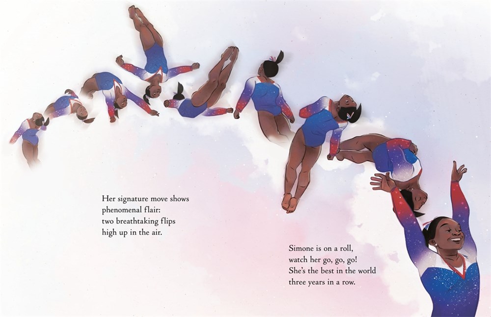 Simone Biles’ lyrical picture book biography: Flying High – Mom Read It